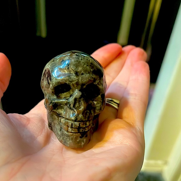 Other | Flame Stone Skull | Poshmark